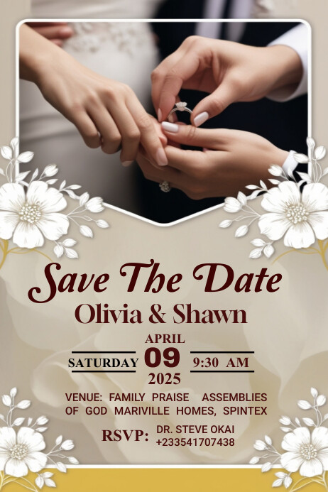 Plantilla de Wedding Invitation | PosterMyWall