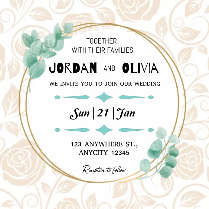 Wedding Invitation Template | PosterMyWall