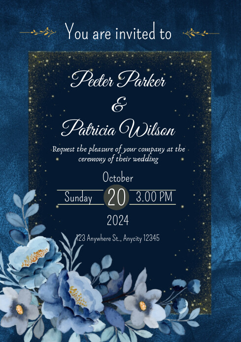Wedding Invitation Template | PosterMyWall