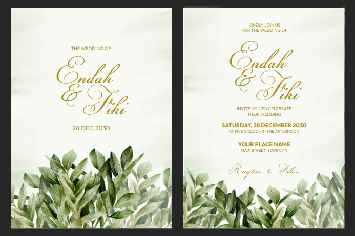 Wedding Invitation Design Template | PosterMyWall