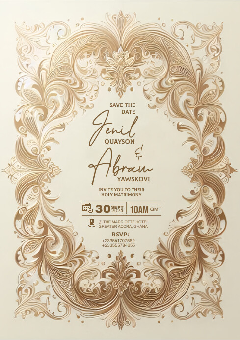 Wedding Invitation Template | PosterMyWall