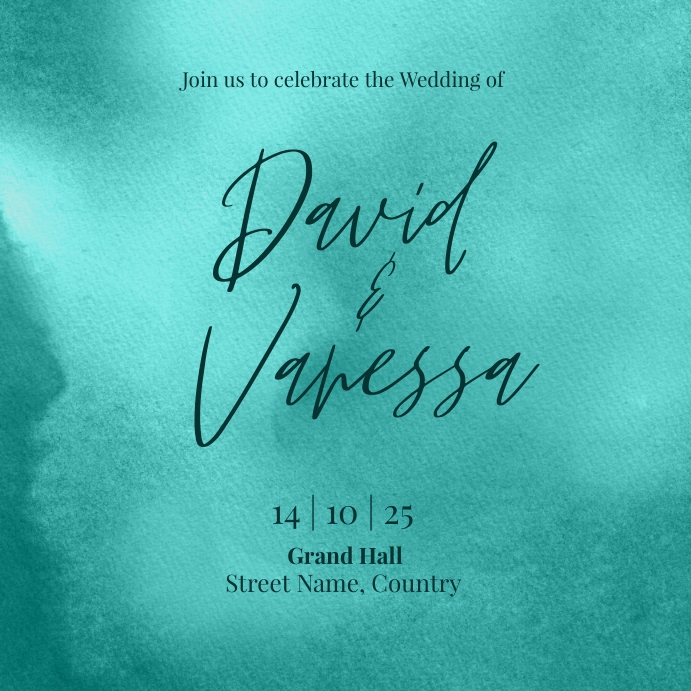 Wedding Invitation Template | PosterMyWall