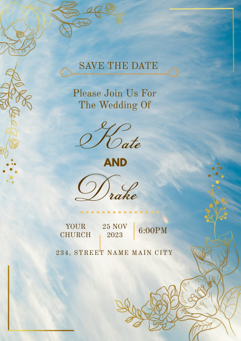 Copy of wedding invitation | PosterMyWall