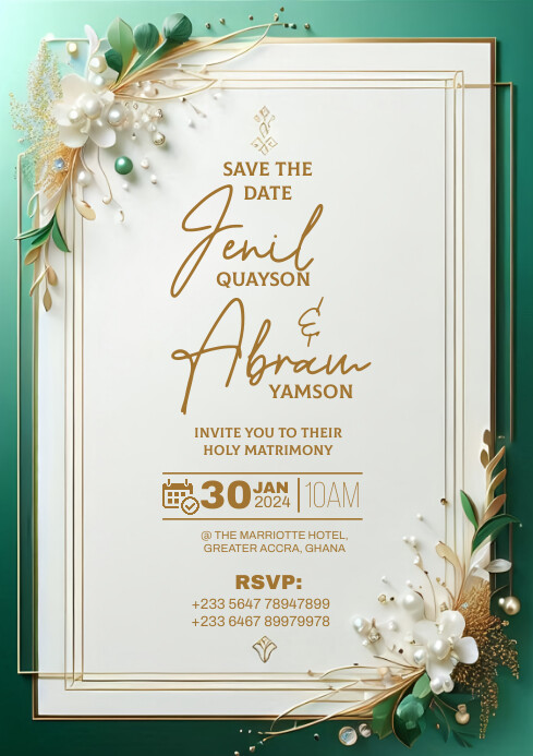 Wedding invitation Template | PosterMyWall