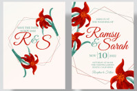 36,510+ red flowers invitation Customizable Design Templates | PosterMyWall