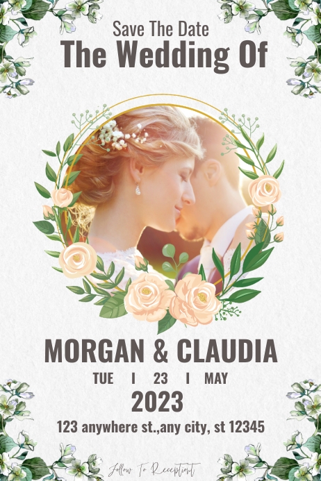 Wedding Invitation Template | PosterMyWall