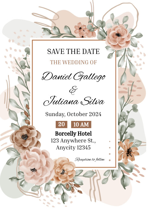 Plantilla de Wedding Invitation | PosterMyWall