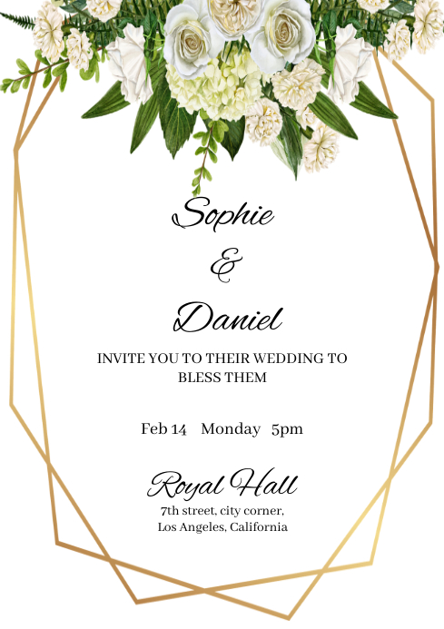 WEDDING INVITATION Template | PosterMyWall