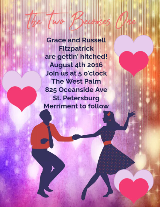 Wedding Invitation Flyer Template | PosterMyWall