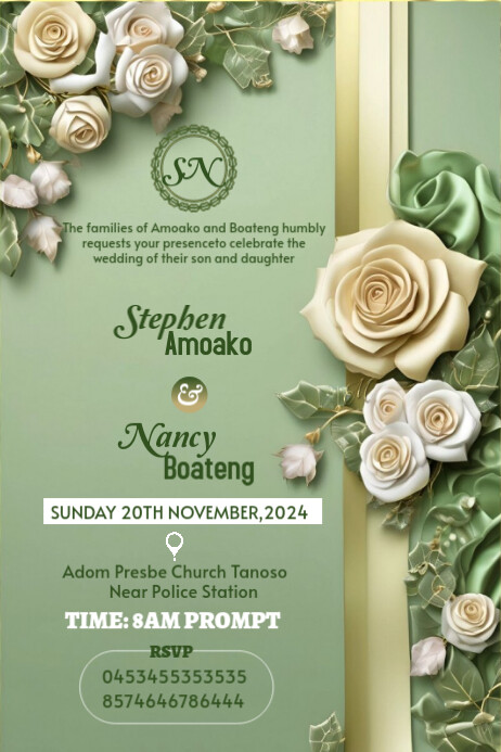 Wedding Invitation Flyer Template | PosterMyWall
