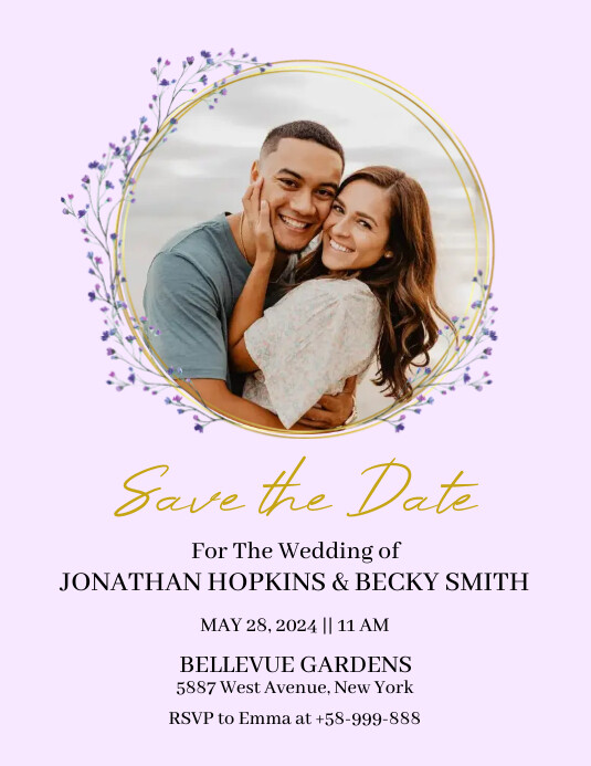 Wedding invitation Flyer Template | PosterMyWall