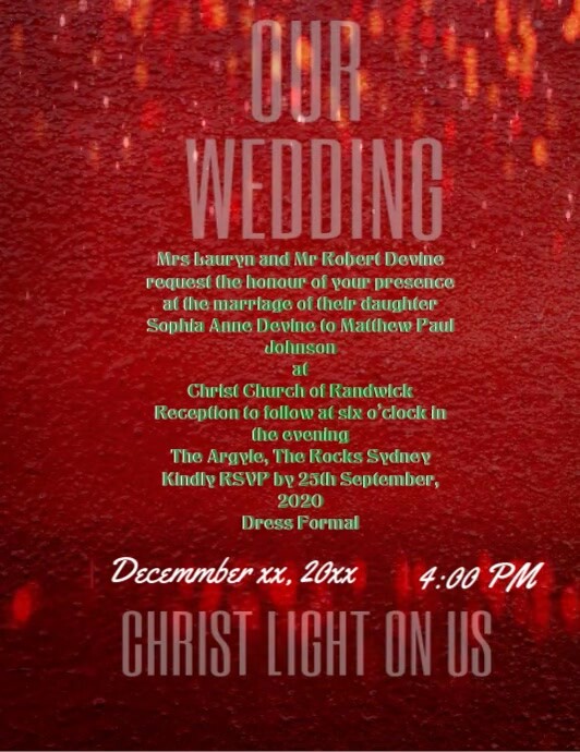 Wedding Invitation Flyer Template | PosterMyWall