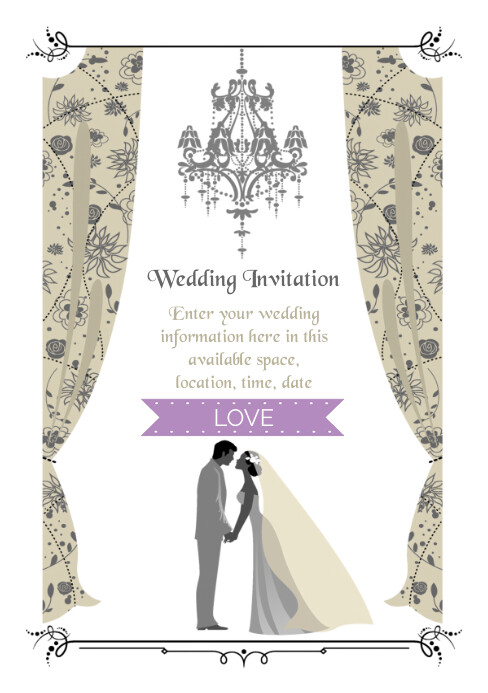 wedding invitation flyer Template | PosterMyWall
