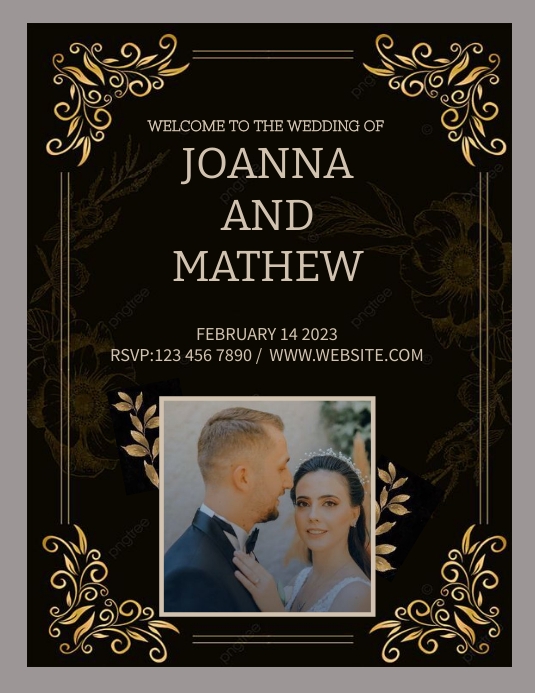 WEDDING INVITATION FLYER DESIGN Template | PosterMyWall