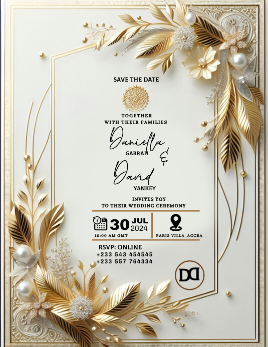 Wedding Invitation Flyer Template | PosterMyWall