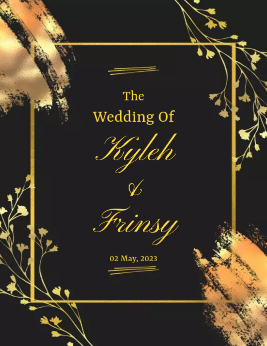 Wedding Invitation Flyer Template | PosterMyWall