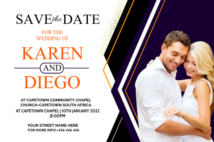 wedding invitation flyer template | PosterMyWall