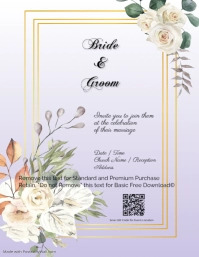 Wedding Invitation - Front Page Template | PosterMyWall