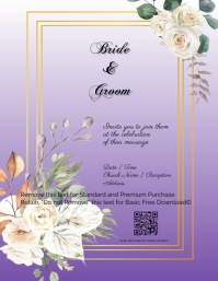 Wedding Invitation - Front Page Template | PosterMyWall