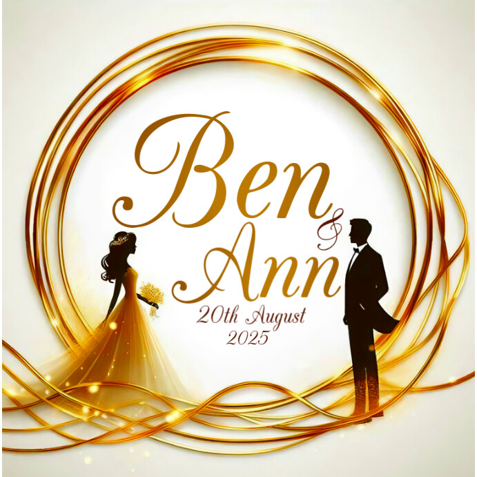 Wedding invitation gold Template | PosterMyWall