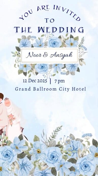 Wedding Invitation Instagram Story Template | PosterMyWall