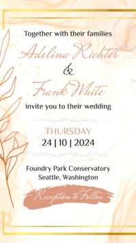 Wedding Invitation Instagram Story Template | PosterMyWall
