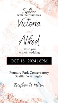 Wedding Invitation Instagram Story Template | PosterMyWall
