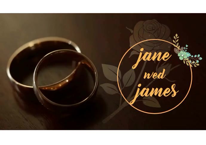 wedding invitation intro mp4 A4 Template | PosterMyWall