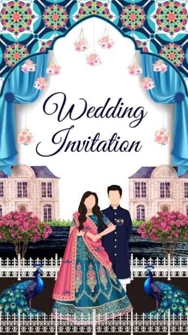 Copy of Wedding Invitation Mobile Video | PosterMyWall