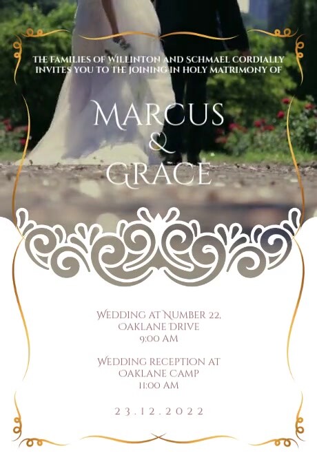Copy of Wedding Invitation Page (1) | PosterMyWall