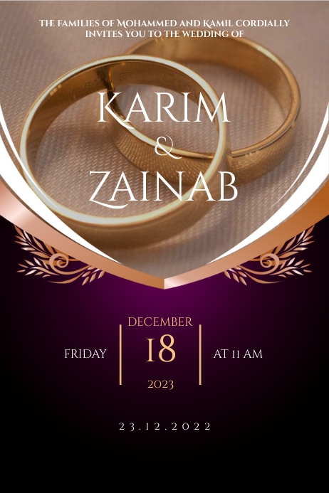 Wedding Invitation Page (3) Template | PosterMyWall