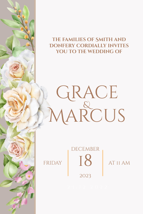 Wedding Invitation Page (5) Template | PosterMyWall