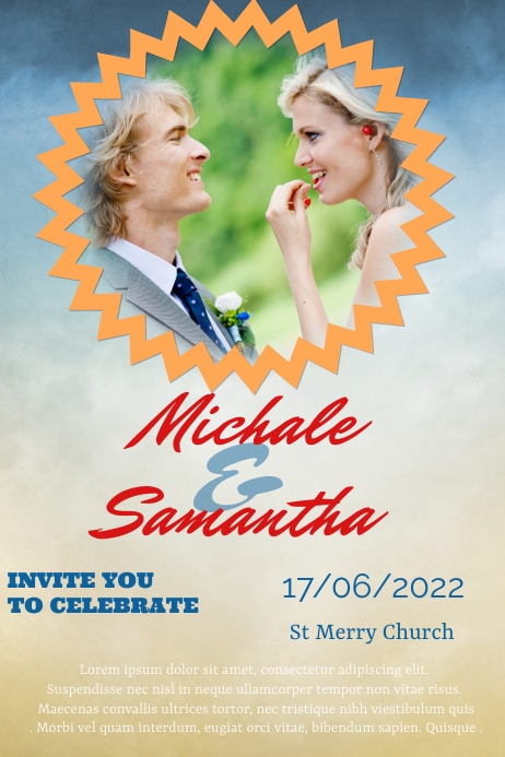 Wedding Invitation Poster Template | PosterMyWall