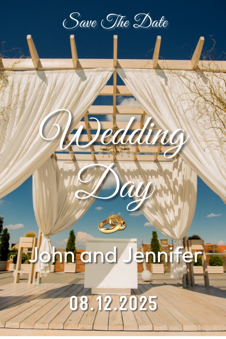 Wedding Invitation Poster Template | PosterMyWall