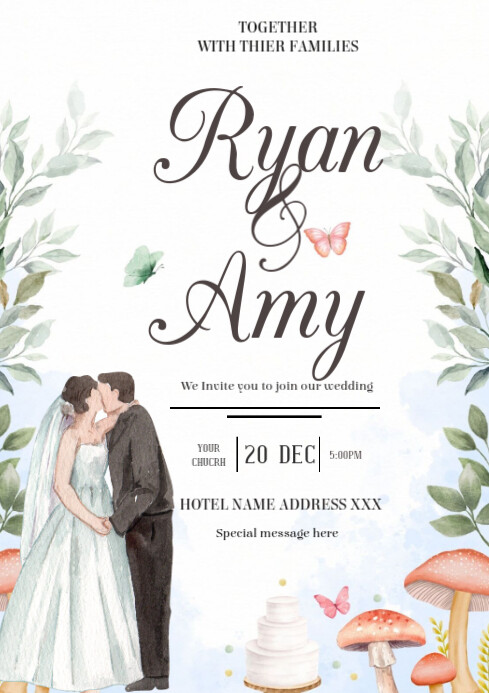 Copy of Wedding Invitation Poster | PosterMyWall