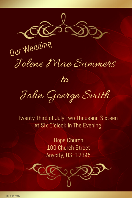 Wedding Invitation Template | PosterMyWall