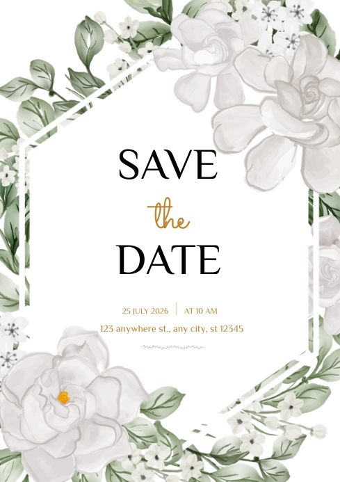 Wedding Invitation poster template | PosterMyWall
