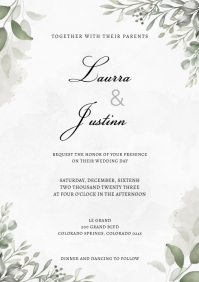Wedding Invitation poster template | PosterMyWall