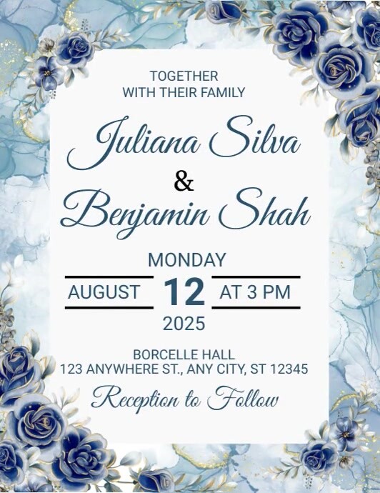 Wedding Invitation Template Ads | PosterMyWall