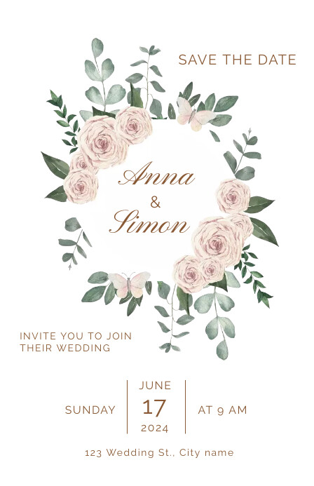 Wedding Invitation Template | PosterMyWall