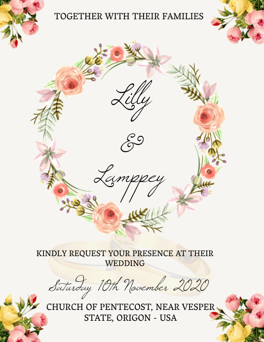 Wedding Invitation Template | PosterMyWall