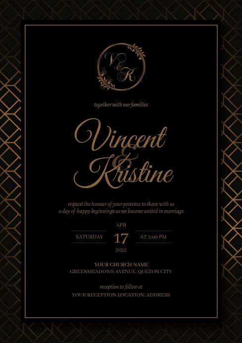 Wedding Invitation Template | PosterMyWall