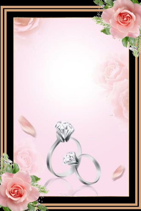 Plantilla de Wedding invitation template | PosterMyWall