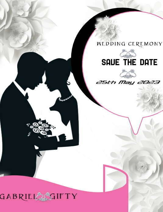 Plantilla de Wedding invitation template | PosterMyWall