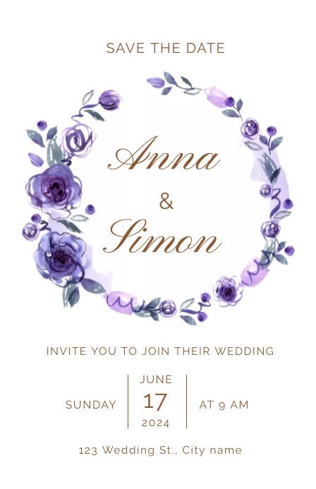 Wedding Invitation Template | PosterMyWall