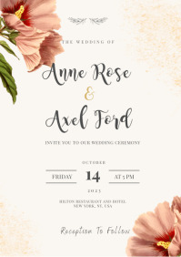 Wedding Invitation Poster Template | PosterMyWall