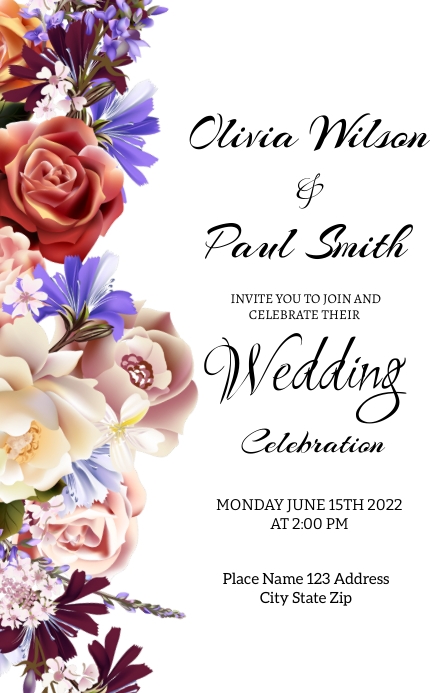 Wedding Invitation Template | PosterMyWall