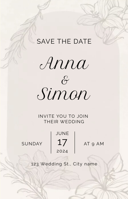 Wedding Invitation Template | PosterMyWall