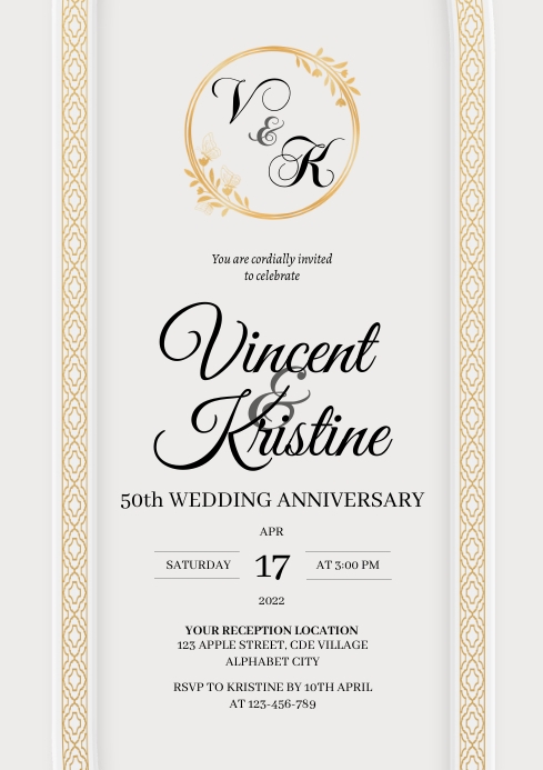 Wedding Invitation Template | PosterMyWall