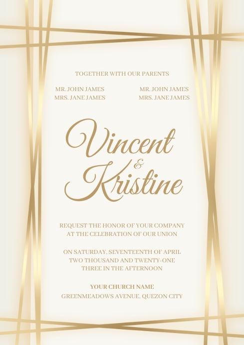Wedding Invitation Template | PosterMyWall